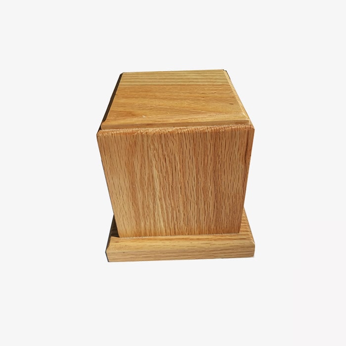 Solid Oak Wood Pet Urns Personalized Wooden Pet Urns - First Urn Solid Oak Wood Pet Urns Personalized Wooden Pet Urns - First Urn
